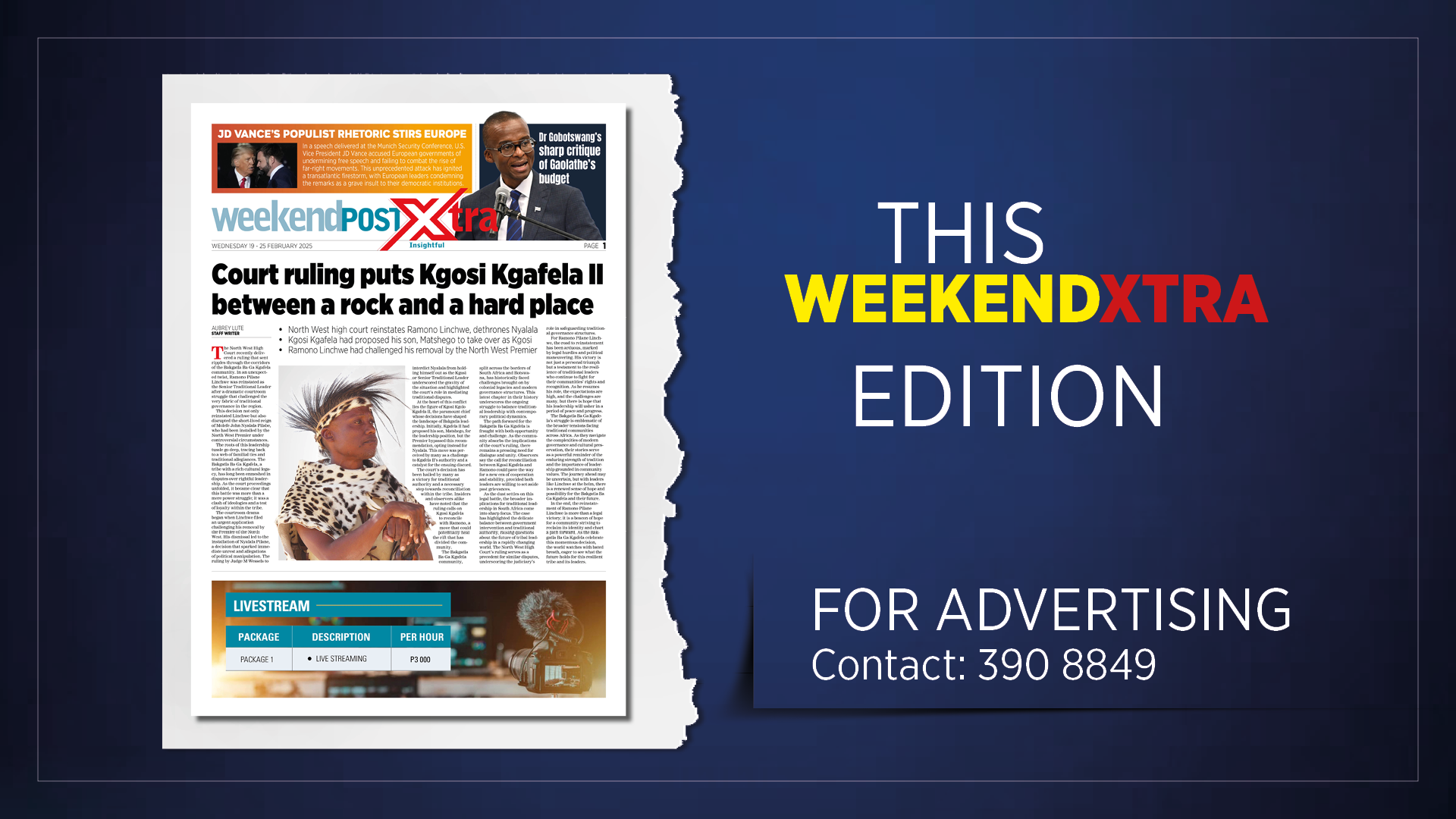 WEEKENDPOST EXTRA ISSUE 1 - Weekend Post