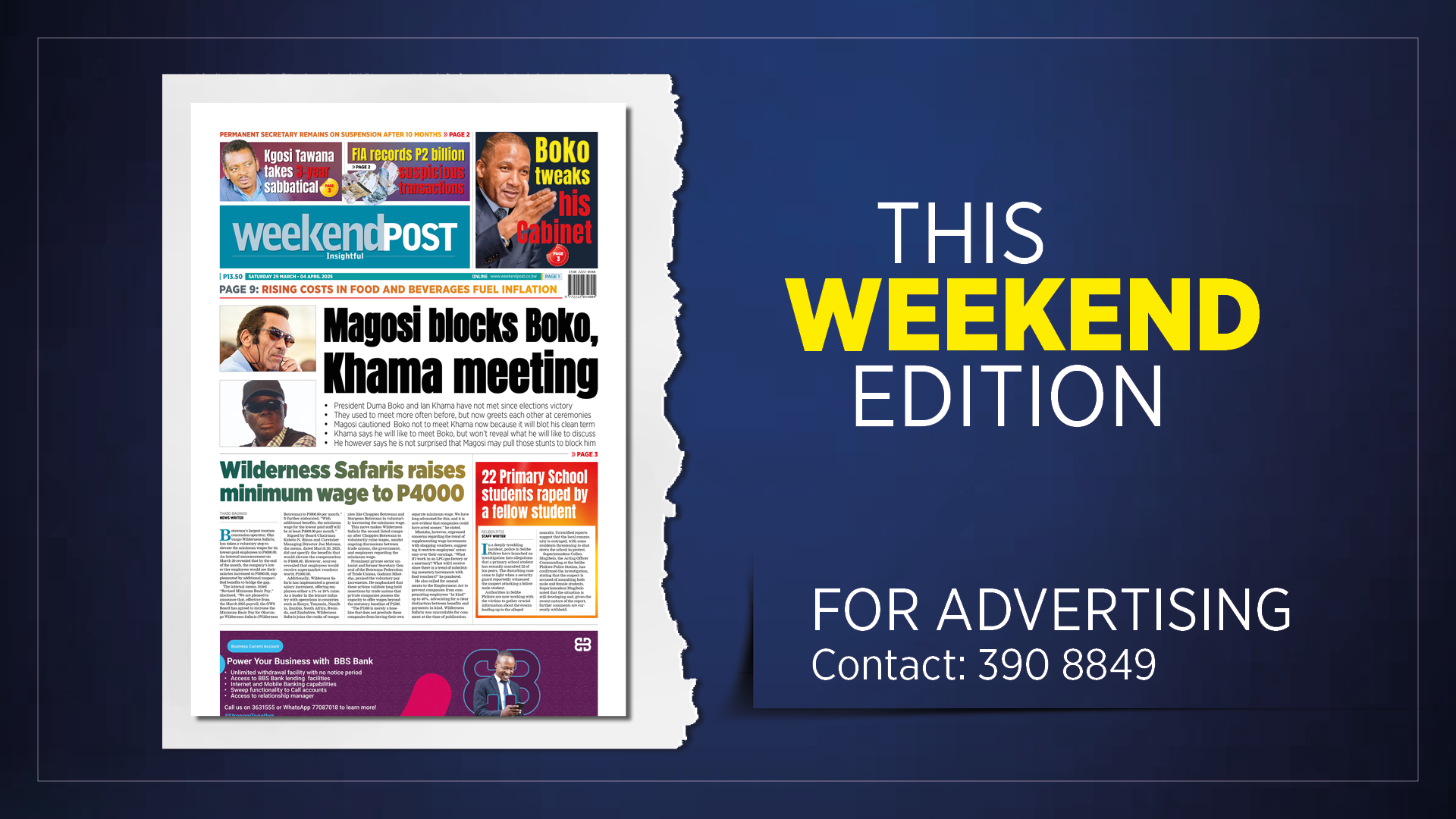 29 MARCH 2025 PUBLICATION - Weekend Post